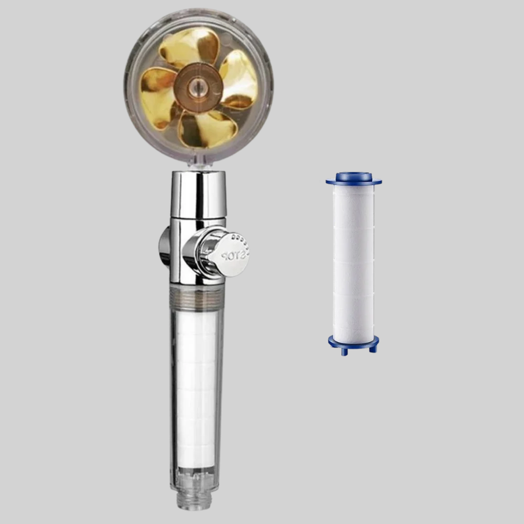 Shower Head with Rotating Propeller High-Pressure Rain Effect – Rainwick